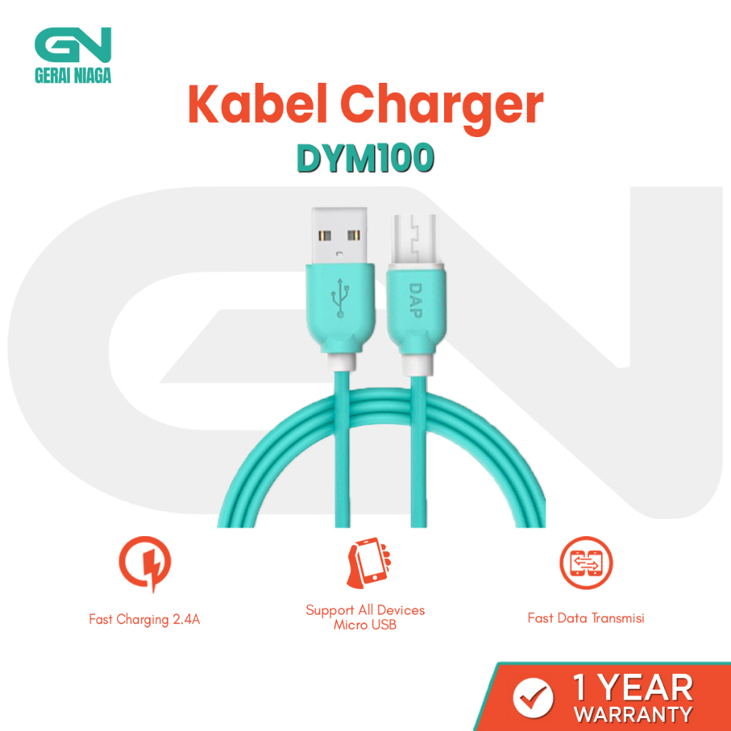 Jual Kabel Data Micro USB Kabel Charger, Kabel Casan Android 100cm Fast ...