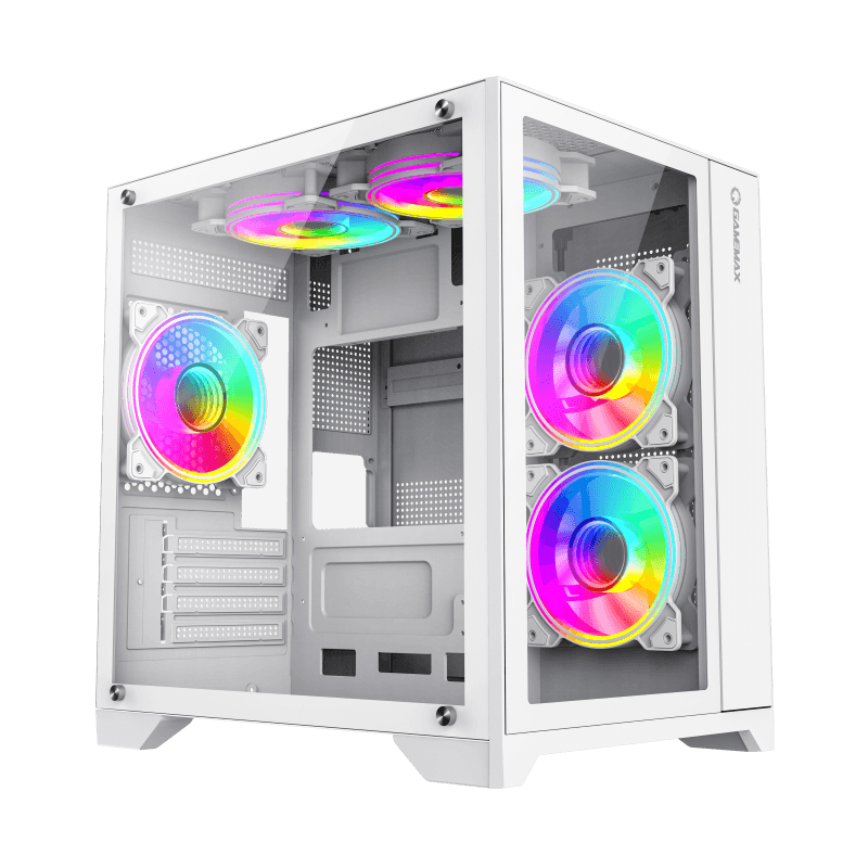 Jual Gamemax Infinity Mini White Black | Casing PC M-ATX ITX | CPU PC ...