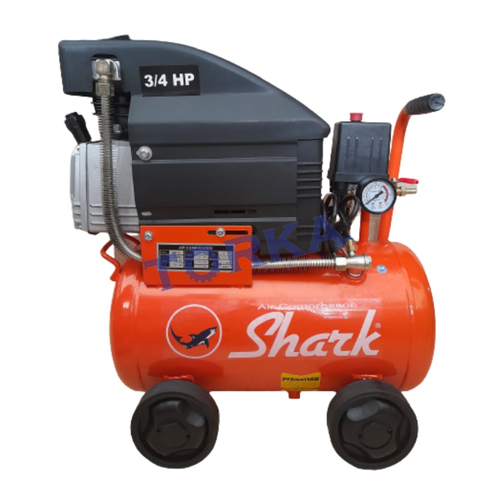 Jual Compressor Portable SHARK MZ0725 Kompresor Angin Listrik 3/4HP ...