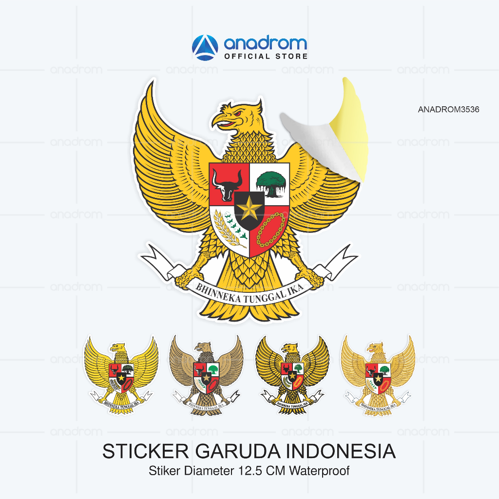 Jual Sticker Garuda Indonesia | Size 12.5 Cm Waterproof | Anadrom 3536 ...