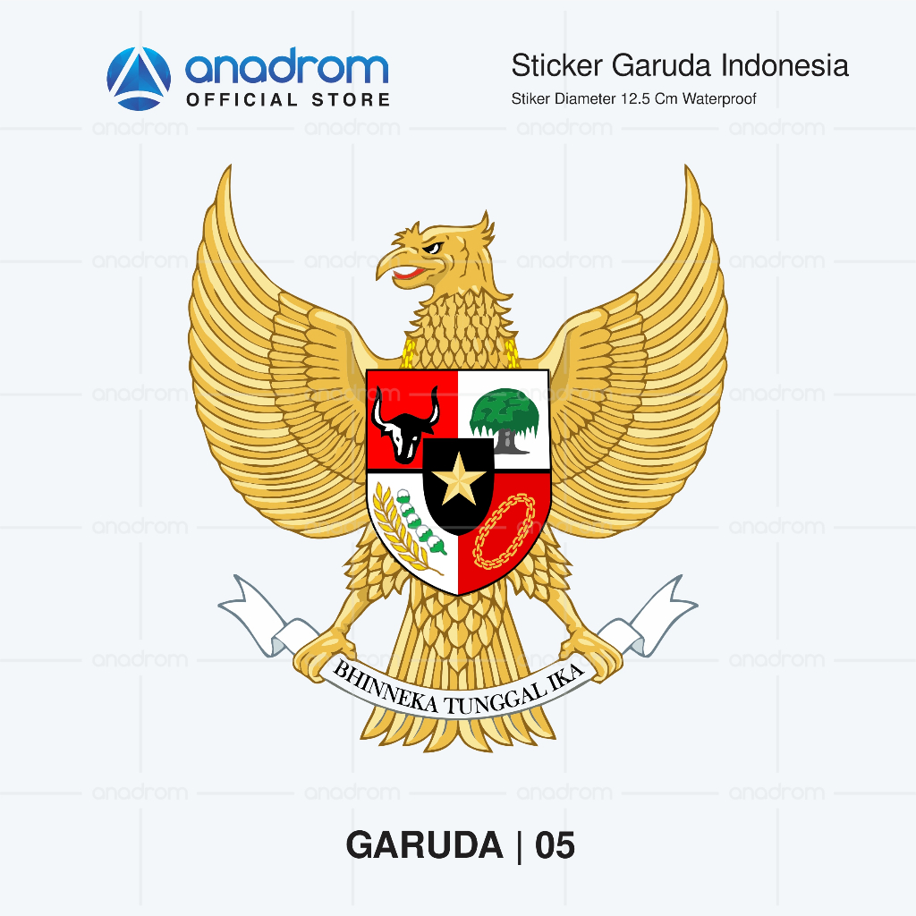 Jual Sticker Garuda Indonesia | Size 12.5 Cm Waterproof | Anadrom 3536 ...