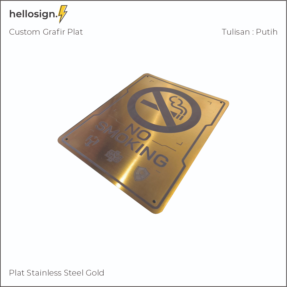 Jual Custom Grafir Plat | Name Plate | Stainless | Aluminium | Kuningan ...