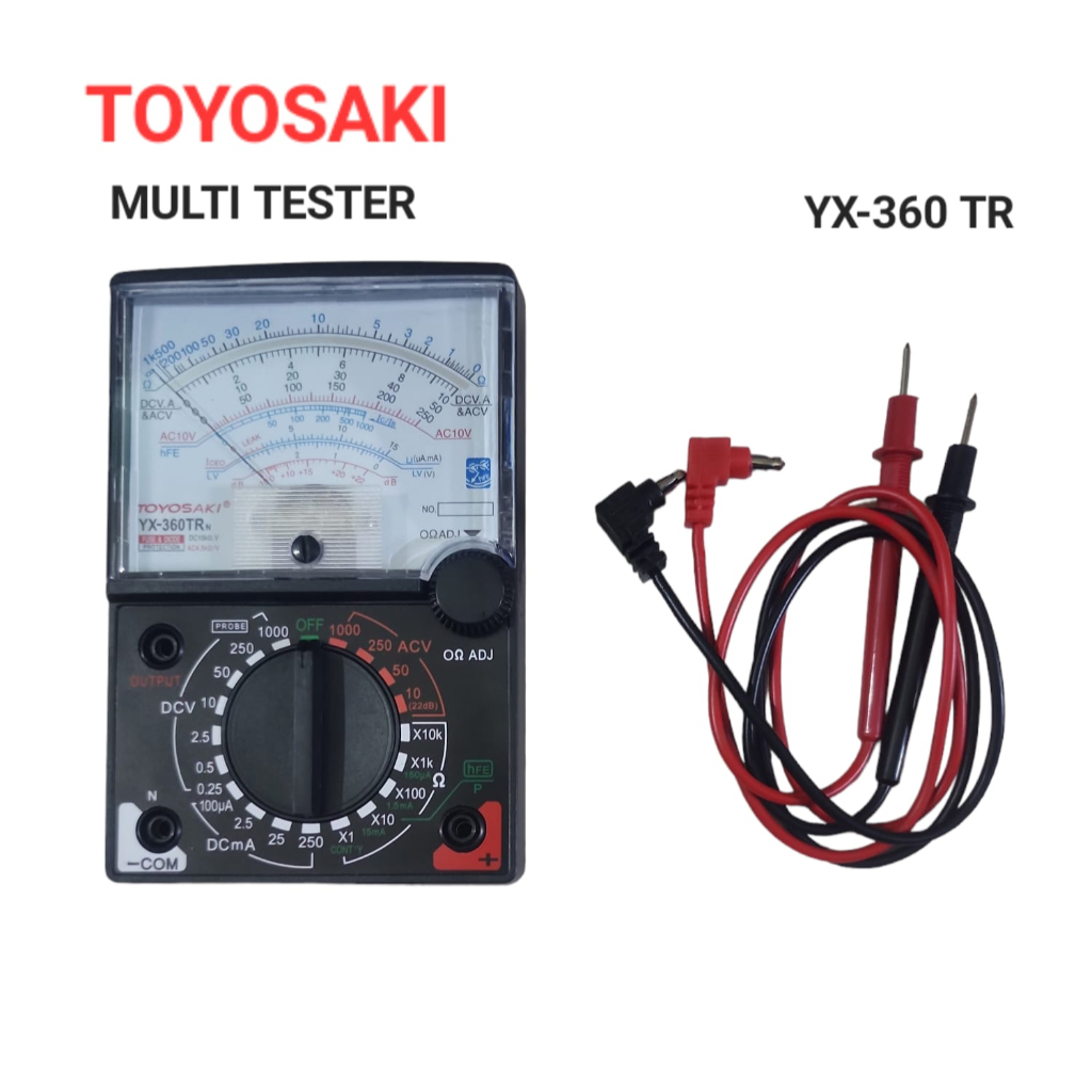 Jual Multi Tester Analog Besar YX-360TRn TOYOSAKI Multi Tester Avo ...