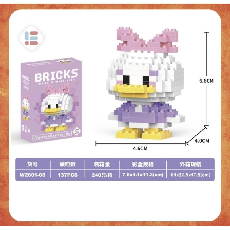 Jual [016]DIY Bricks Mini Toys Model Kartun Building Blok Nano Block Kartun Mainan Balok Susun ...