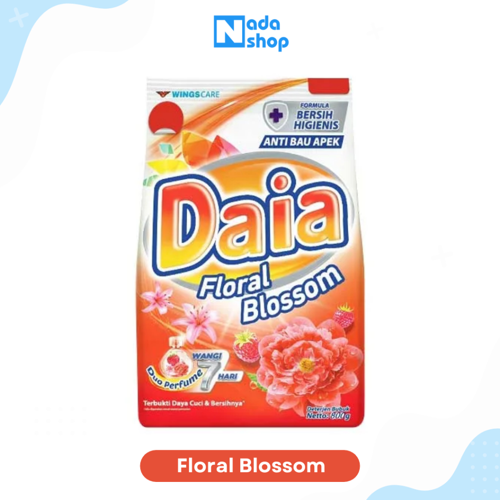 Jual DAIA Deterjen Bubuk Floral Blossom 800gr | Shopee Indonesia