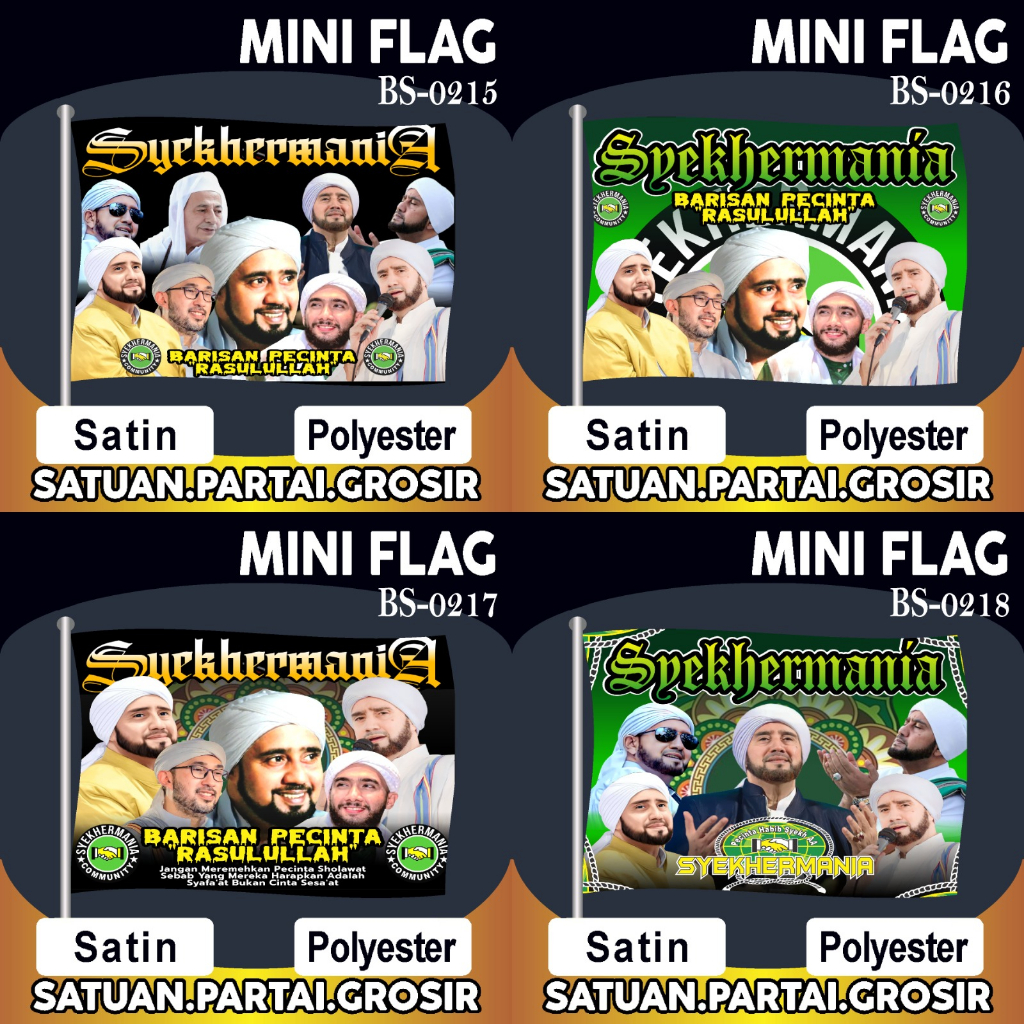 Jual PROMO CETAK BENDERA SYEKHERMANIA V51/BENDERA BARISAN PENCINTA ...