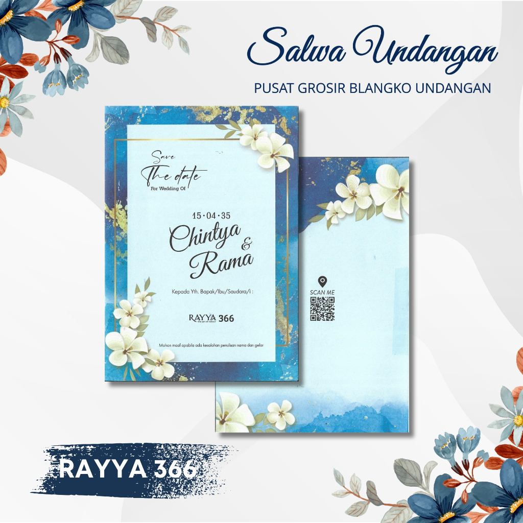 Jual Blangko Undangan Rayya 366 Harga Murah FREE File Setting | Shopee ...