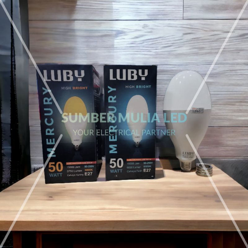 Jual LUBY LAMPU LED MERCURY 50W LAMPU PENERANGAN JALAN 50 WATT ...