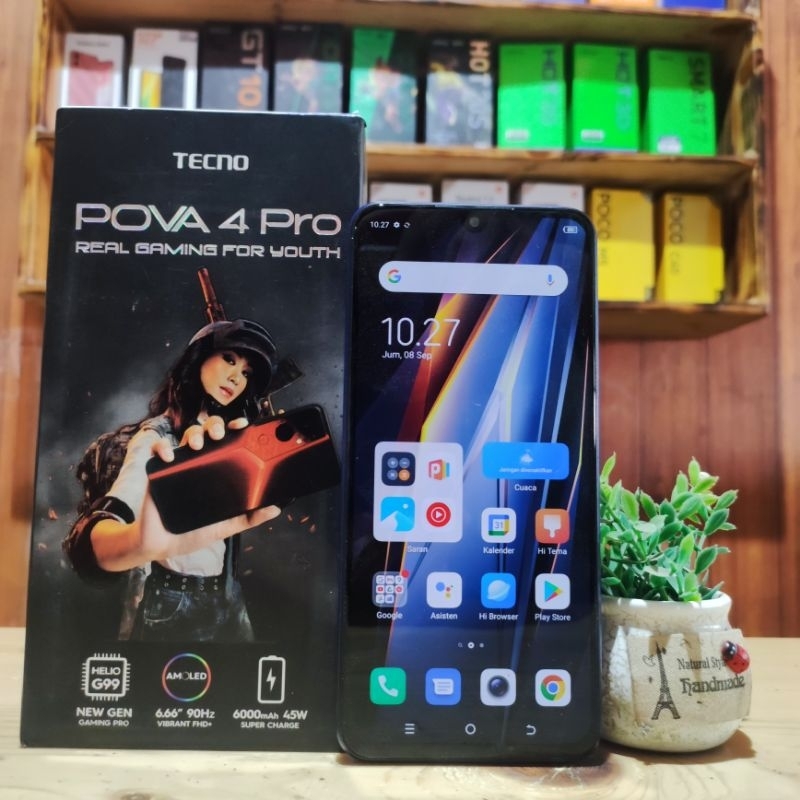 Jual Tecno Pova 4 Pro 8/256GB Amoled Fullset Ori | Shopee Indonesia