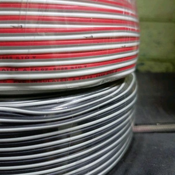 Jual KABEL TR SERABUT PUTIH HITAM , PUTIH MERAH100M | Shopee Indonesia