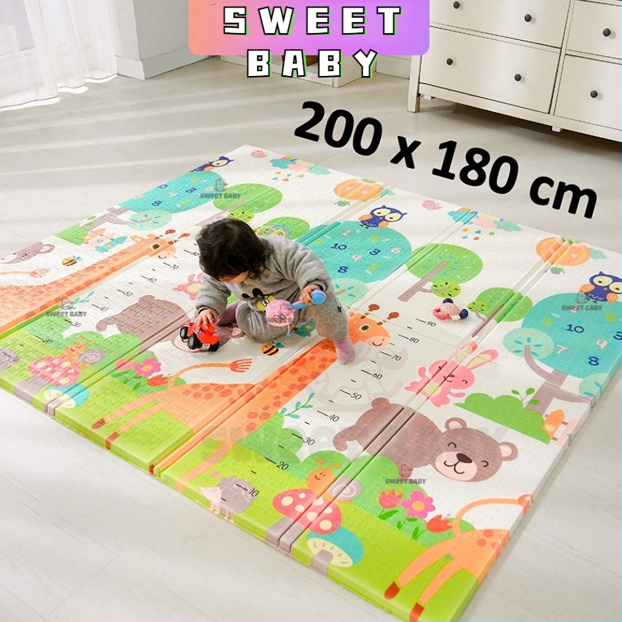 Jual Ready 200x180CM XPE Baby Play Mat Crawling Pad Besar Lipat Playmat ...
