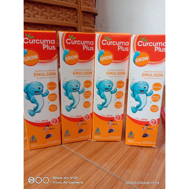 Jual Curcuma Plus Grow Emulsion Syrup - Orange 200ml | Shopee Indonesia