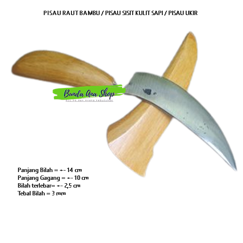 Jual Pisau Raut Bambu Baja Asli Super pisau dapur serbaguna free sarung ...