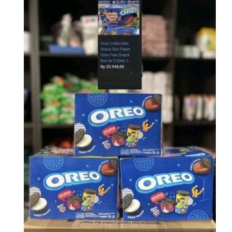 Jual Oreo Collectible Snack Box 1 Dus isi 12 Box | Shopee Indonesia