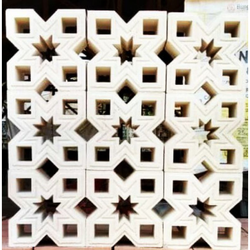 Jual Roster beton dinding Ornamen Bintang Masjid Krawangan Maroko ...