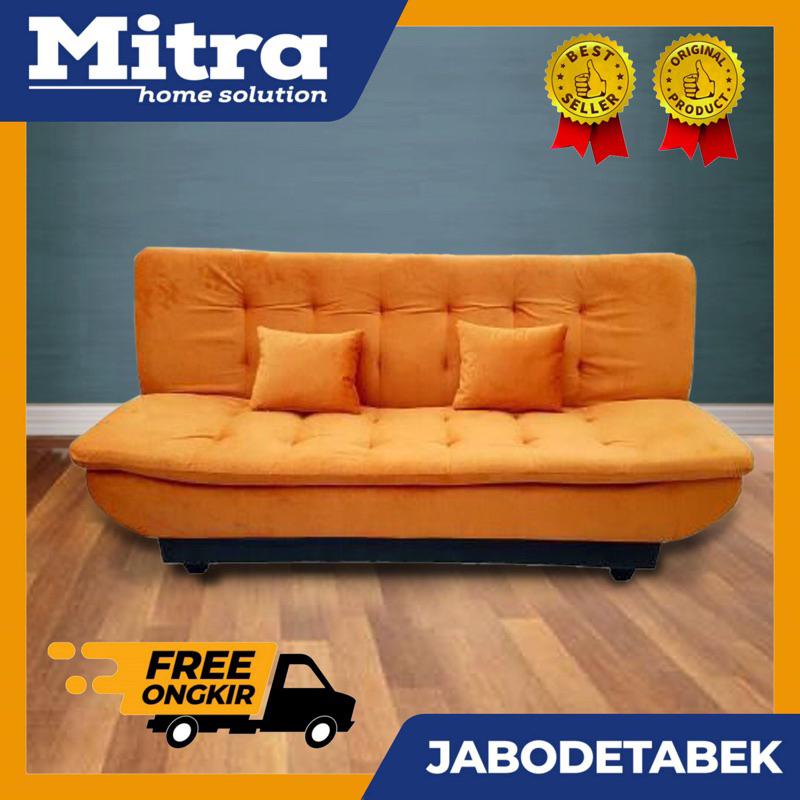 Jual Sofabed/sofa bed kain bludru/sofa bed kain suide/sofa bed empuk ...