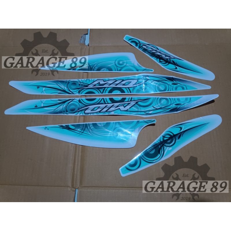 Jual Stiker striping list bodi motor yamaha mio smile senyum putih ...