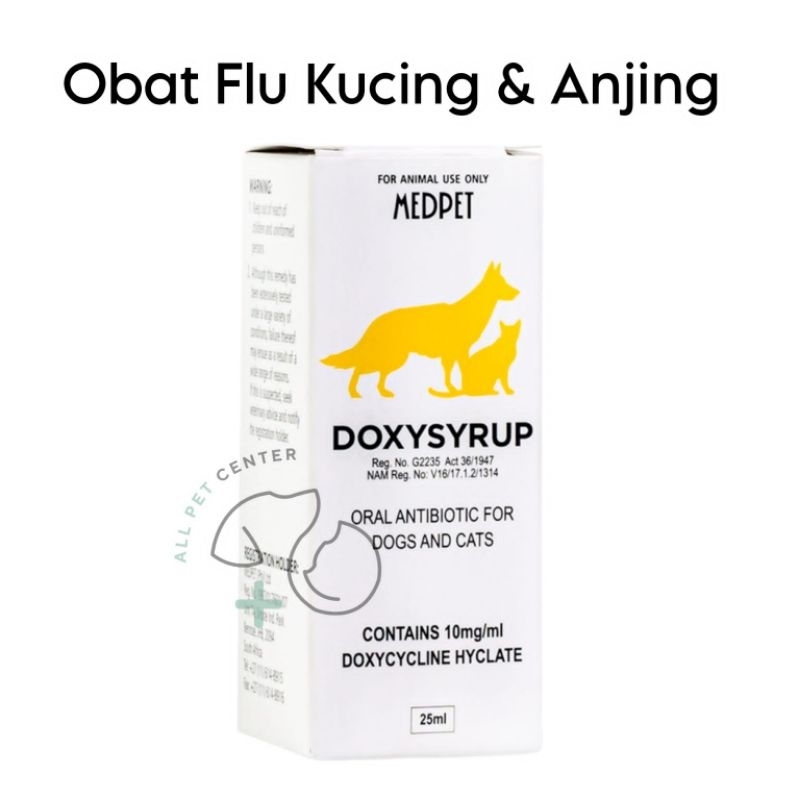 Jual Obat Flu Pilek Kucing Anjing DoxySyrup Isi 25 ml | Shopee Indonesia