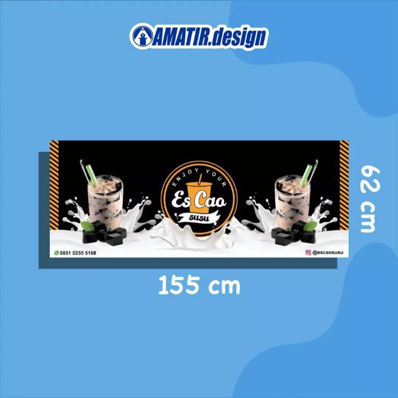 Jual BANNER ES CAO, BANNER ES CINCAU (62x155 cm) | Shopee Indonesia
