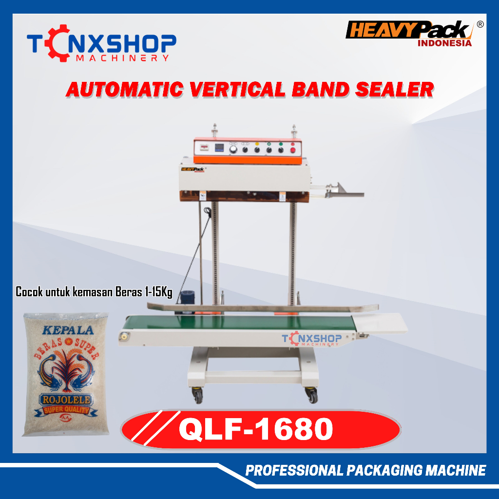 Jual QLF-1680 Heavypack Band Sealer Vertical Mesin Segel Plastik Kapasitas Besar untuk Kantong ...