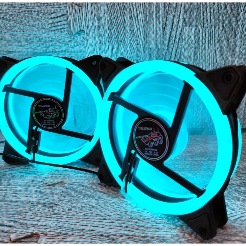 Jual Cooler Fan Casing RGB Full Color Icy Blue - Fan casing 12cm Tray ...