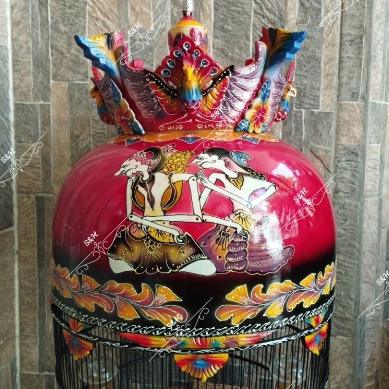 Jual Sangkar Perkutut Merak Kayu Dempul Grade A | Shopee Indonesia