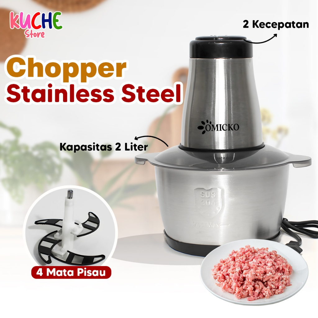 Jual Chopper Stainless Steel / Meat Grinder Stainless Steel / Blender ...