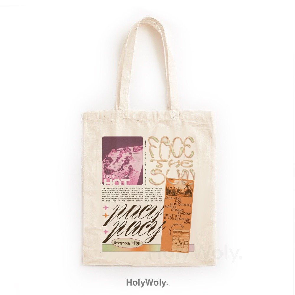 Jual HW Tote Bag Kanvas SEBONG SEVENTEEN / ToteBag Canvas UNISEX ...