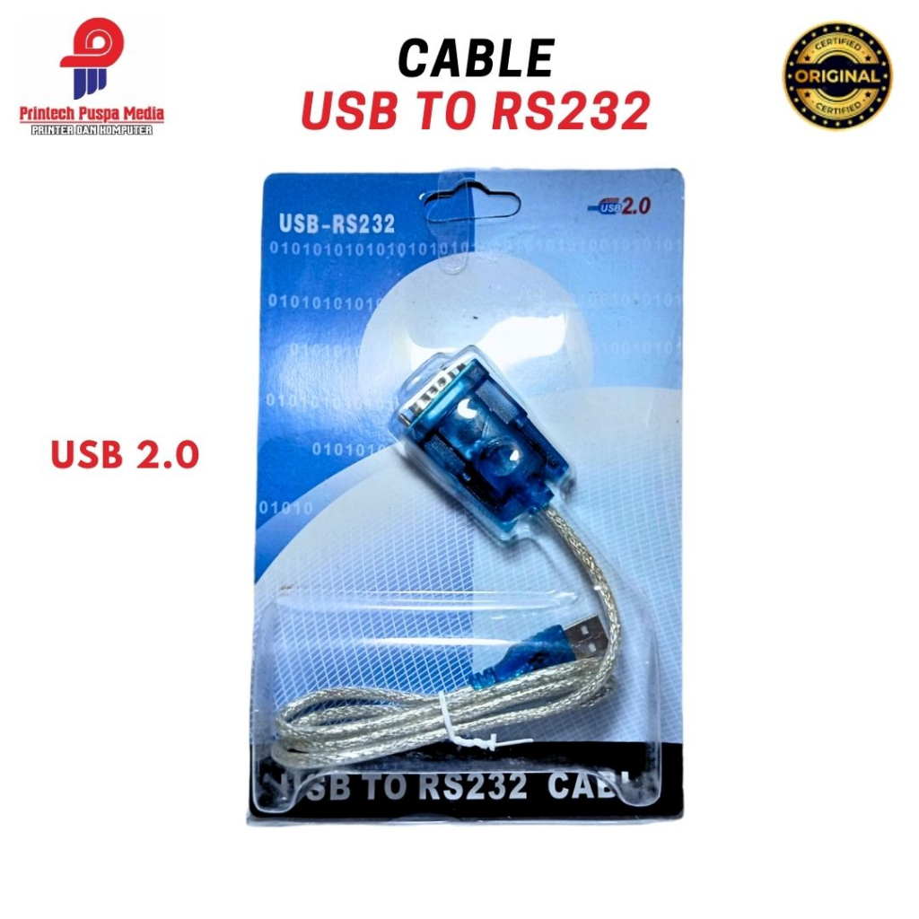 Jual KABLE USB TO RS232 ORIGINAL Superstore Usb To Rs232 Port Serial Db9 9 Pin Male Com Port ...