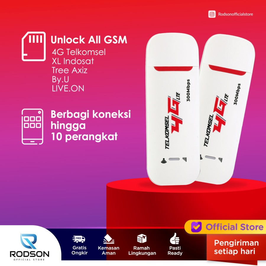 Jual USB Modem Wifi Wingle Telkomsel 4G LTE Unlock All Operator Colok ...