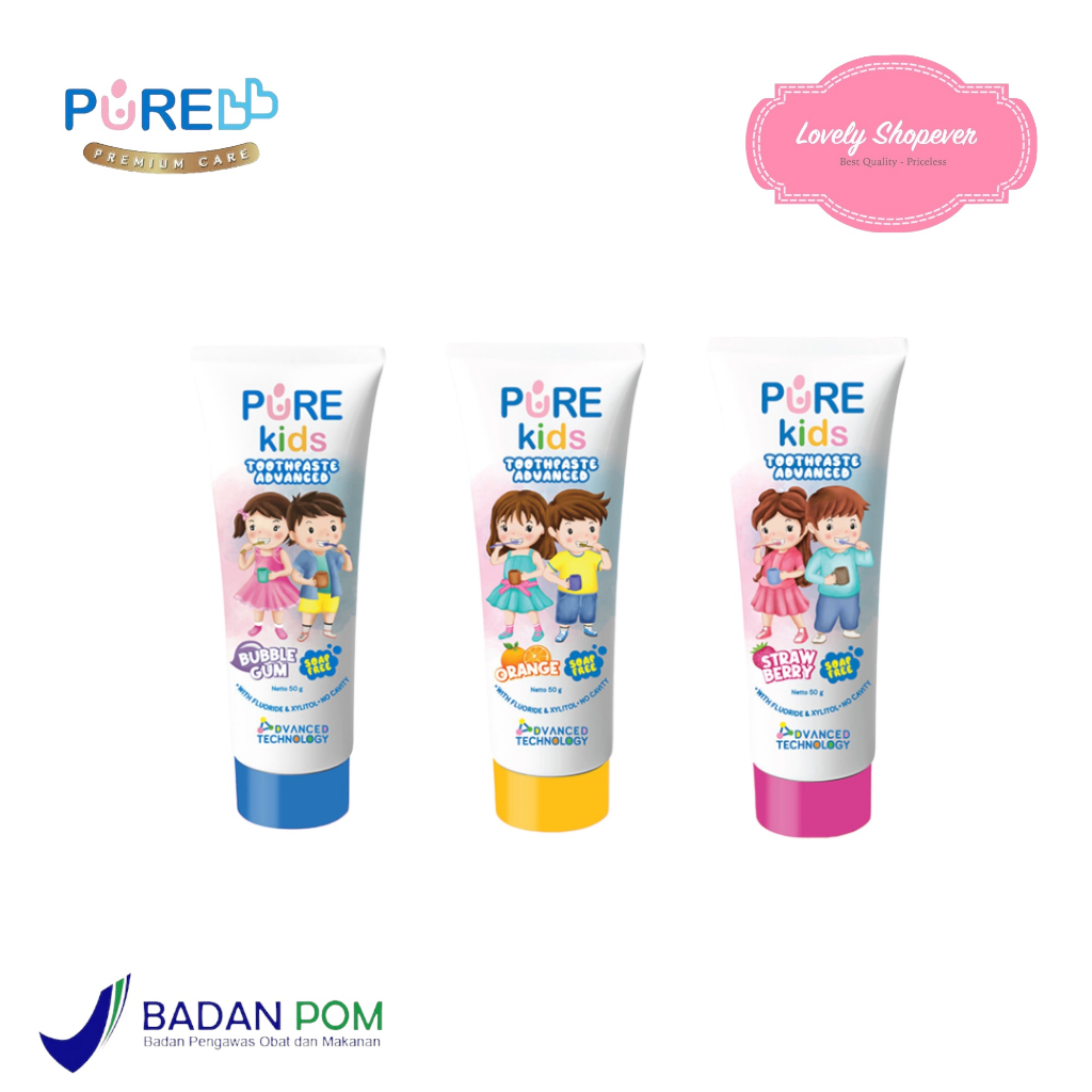 Jual PURE KIDS TOOTHPASTE ADVANCED 50GR | Shopee Indonesia