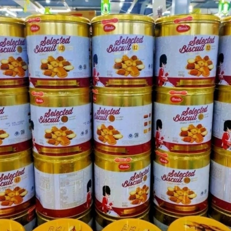 Jual MONDE Selected Gold Kaleng Bulat / MONDE / BISKUIT MONDE / KHONG ...