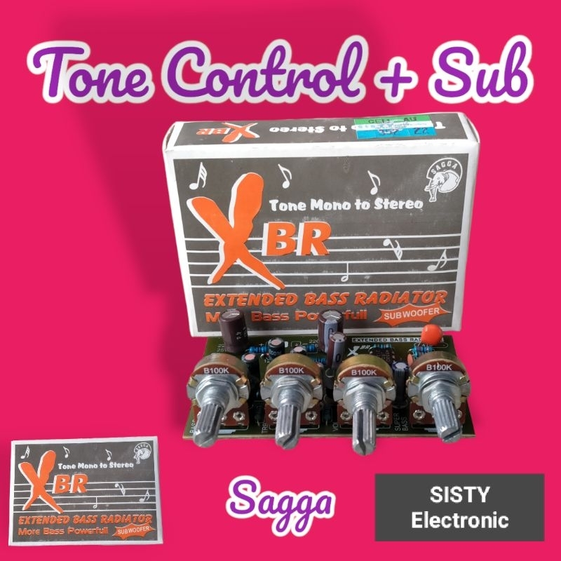 Jual tone Control Mono Plus Subwofer XBR Scorpion | Shopee Indonesia