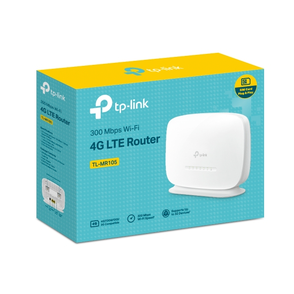Jual TP-Link TL-MR105 300 Mbps Wireless N 4G LTE Router | Shopee Indonesia