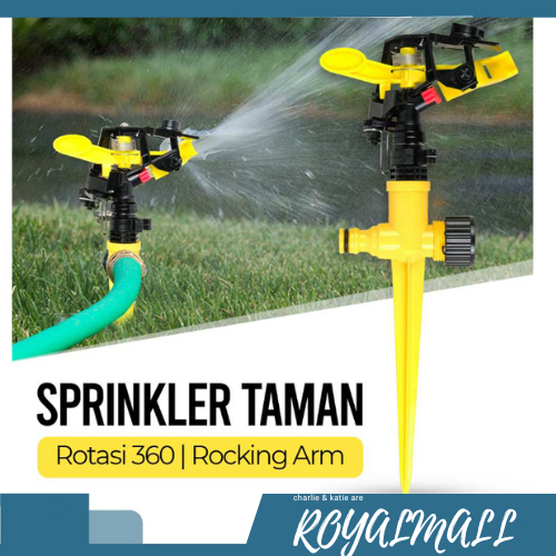 Jual Alat Penyiram Tanaman Sprinkler Taman Rotasi 360 Rocking Arm - MR ...