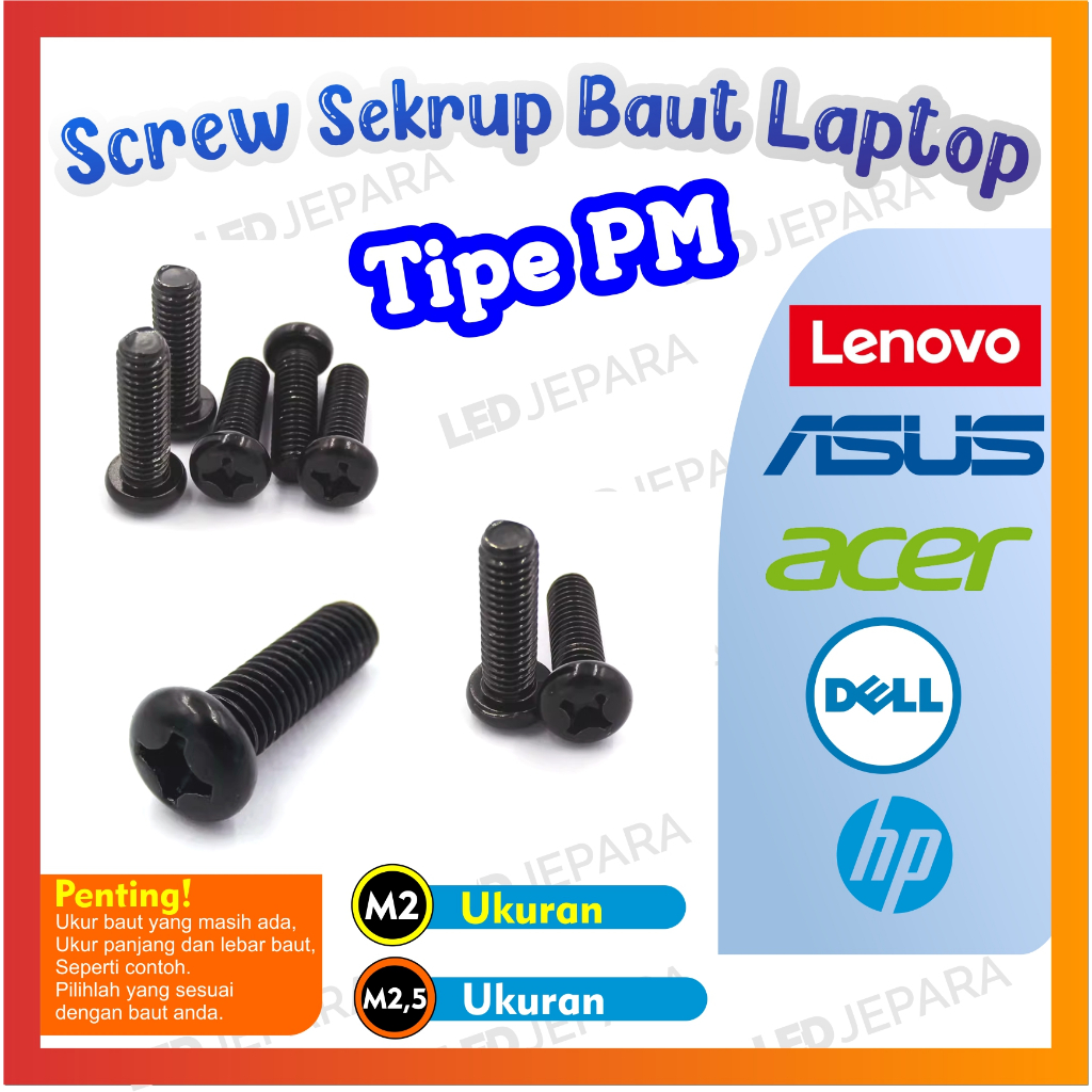 Jual Baut Jamur Laptop Asus Baut Casing Laptop Lenovo Sekrup Hardisk ...