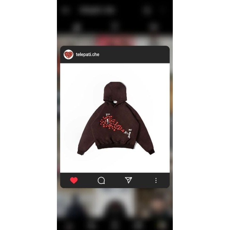 Jual HOODIE CHOCO AMOUR TELEPATI CHE (LIMITED) | Shopee Indonesia