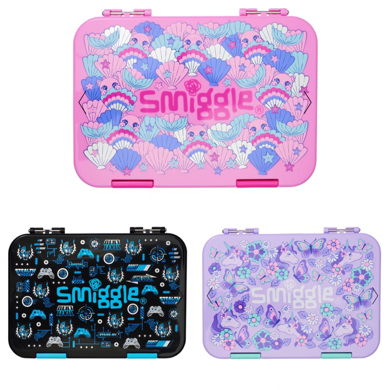 Jual Smiggle Hi There Happy Bento Box Tempat Bekal Smiggle | Shopee ...