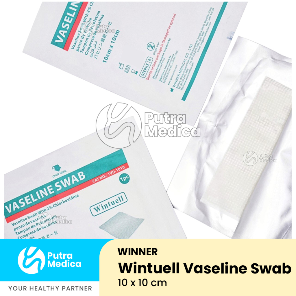 Jual Winner Wintuell Vaseline Swab 10cm x 10cm - 1pc / Kasa Antiseptik ...