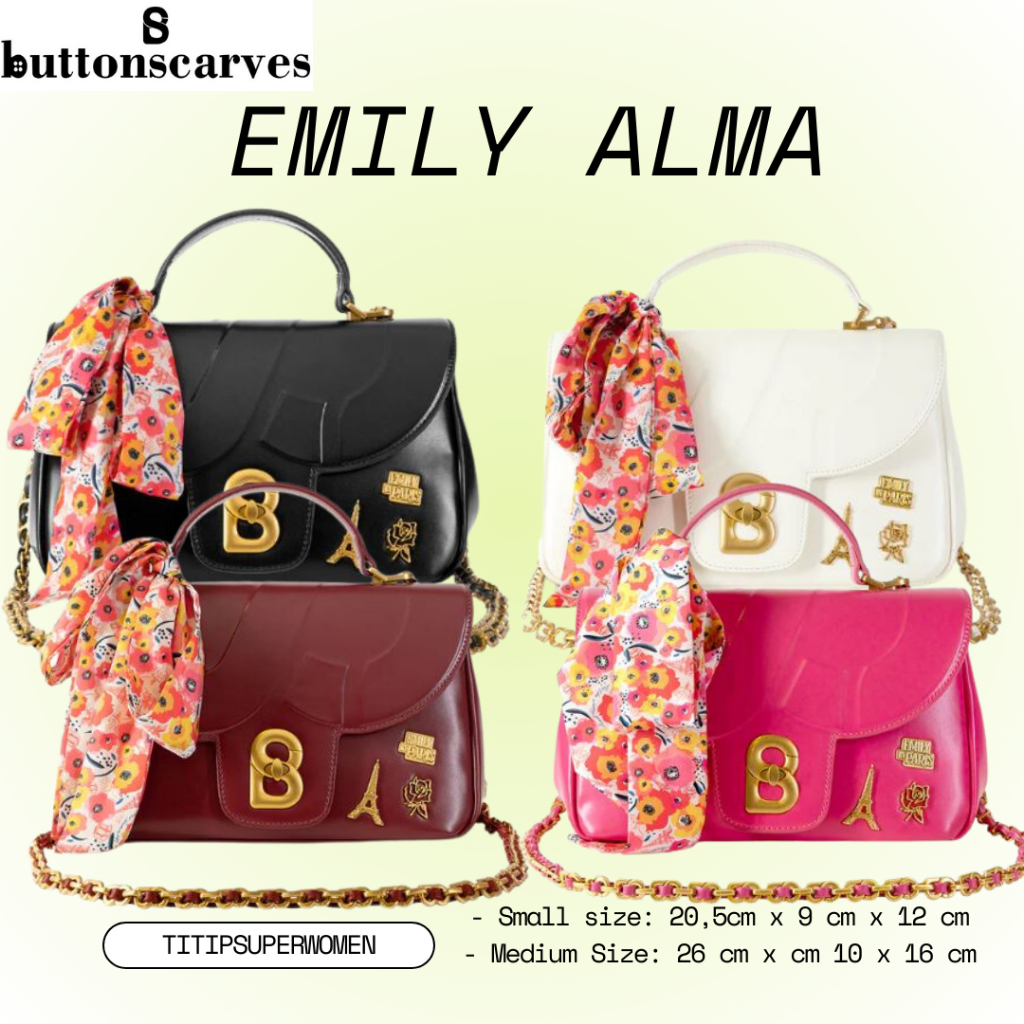 Jual BUTTONSCARVES WHS Emily Alma Flap Bag | Shopee Indonesia