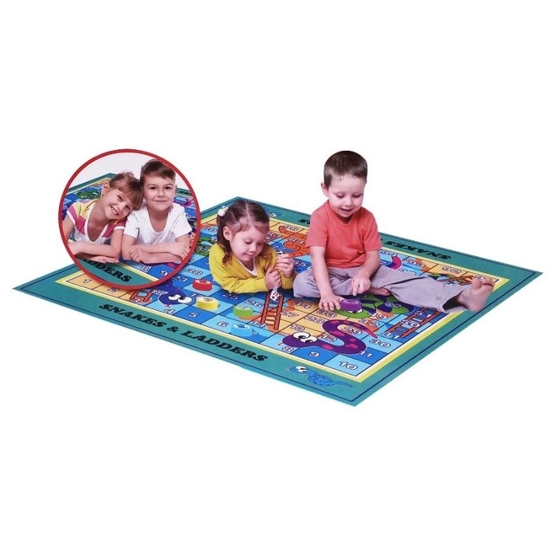 Jual MAINAN ULAR TANGGA JUMBO / KARPET ULAR TANGGA / SNAKES and LADDERS ...