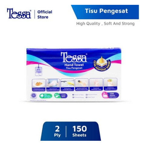 Jual TESSA tisu PENGESAT hand towel 2ply 150s/ Tessa tissue kitchen ...