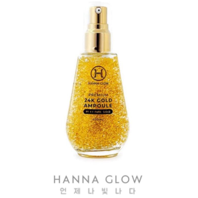 Jual Hanna Glow Serum 24k Gold Ampoule 100ml | Shopee Indonesia
