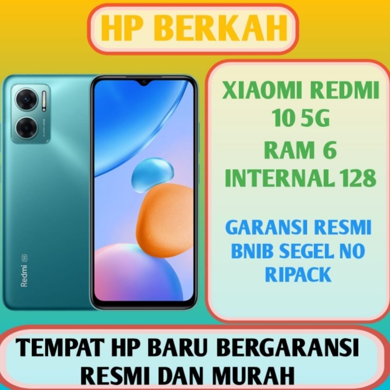 Jual xiaomi redmi 10 5g 6/128 garansi resmi bnib baru | Shopee Indonesia