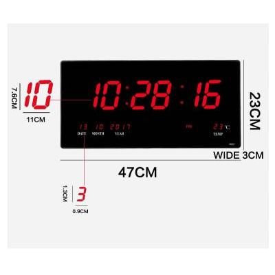 Jual JAM DINDING DIGITAL LAYAR BESAR 47 X 23 CM LED WALL CLOCK | Shopee ...