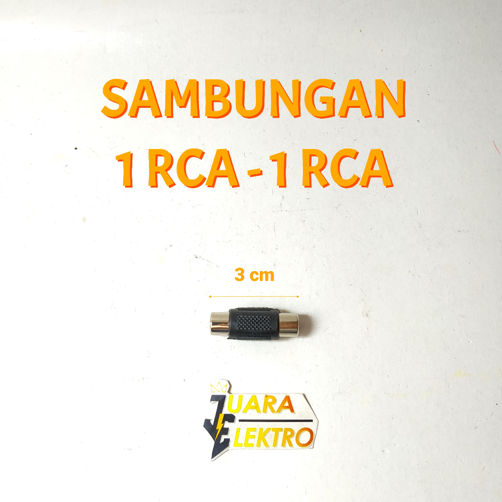 Jual Cover 1 RCA Ke 1 RCA Plastik | Connector (Sambungan) 1 RCA - 1 RCA ...