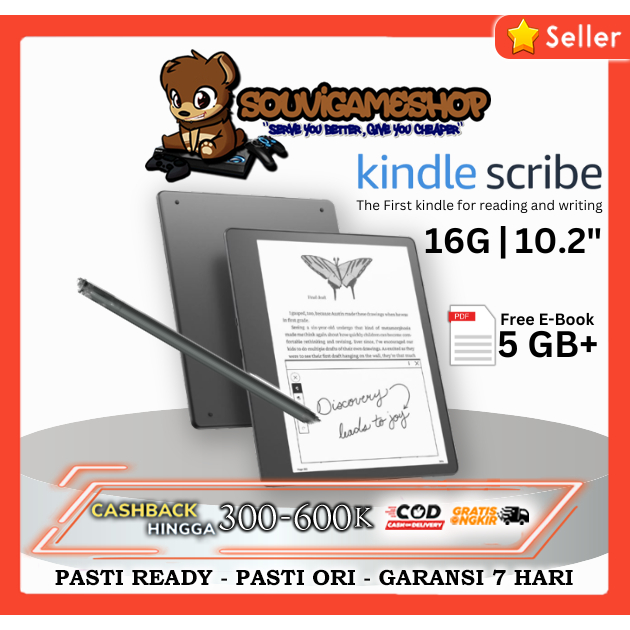 Jual Amazon Kindle Scribe 10.2" E Ink eBook Warm Light Pen Writing Note ...