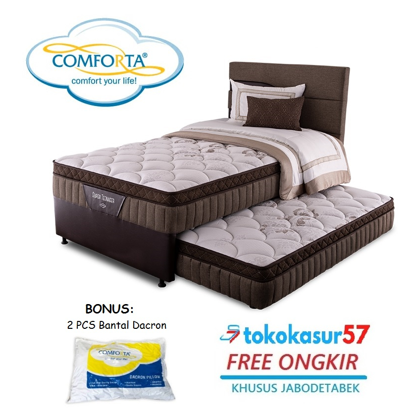 Jual COMFORTA Kasur Springbed anak 2in1 Type Super Teenager - Full Set ...