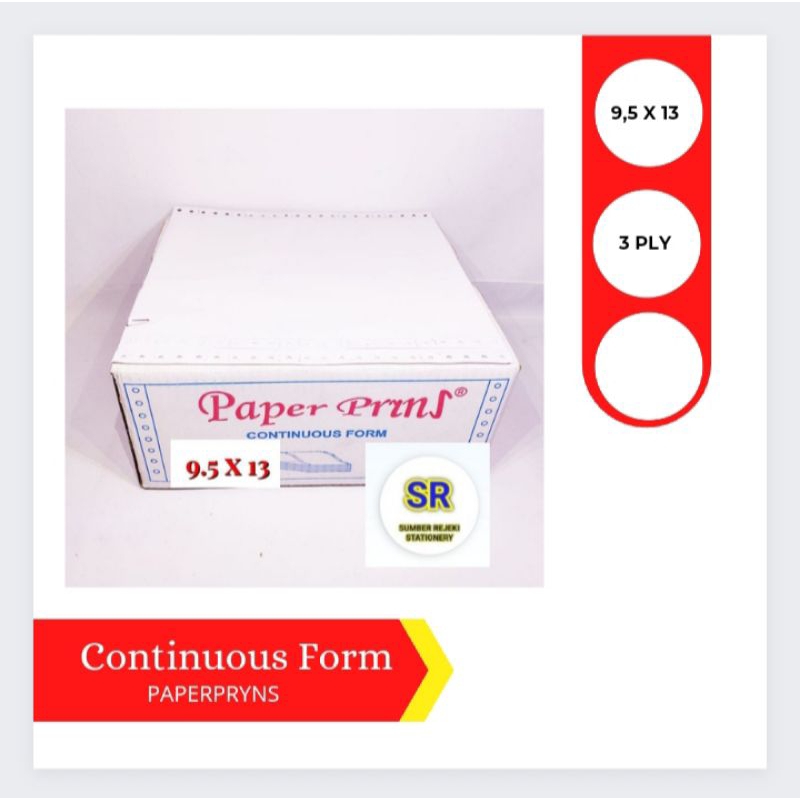 Jual CONTINUOUS FORM (9,5 X 13) 3 PLY | Shopee Indonesia