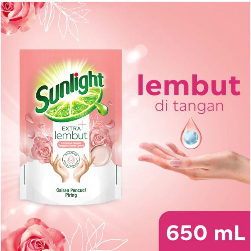 Jual SUNLIGHT SABUN CUCI PIRING GENTLE EXTRA LEMBUT POUCH 650ml ...
